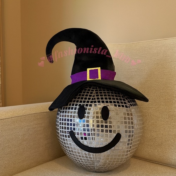 Accents | Witch Hat Disco Ball Halloween Pillow Nwt | Poshmark